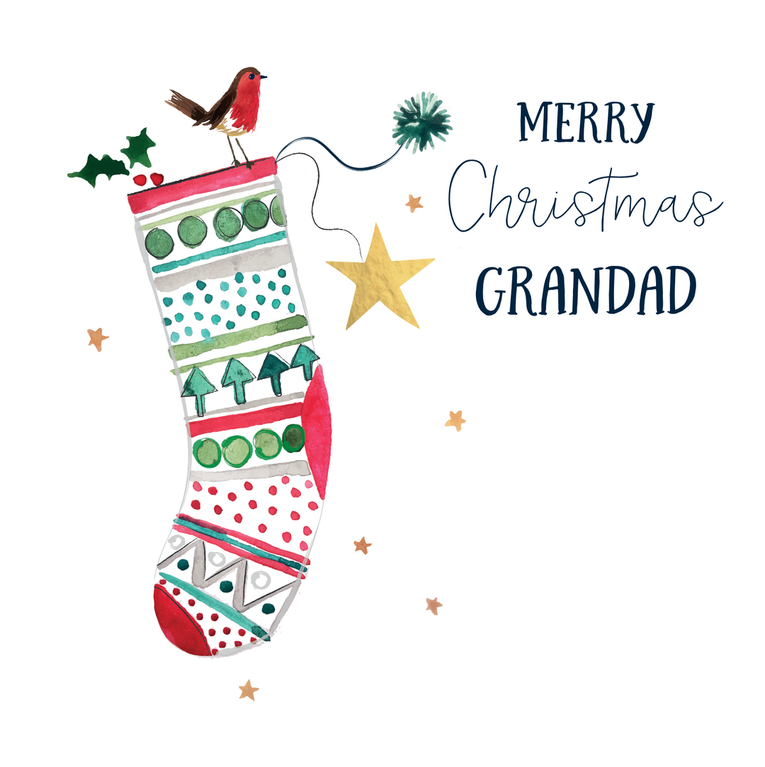 Merry Christmas Grandad – Polkadot Tankerton